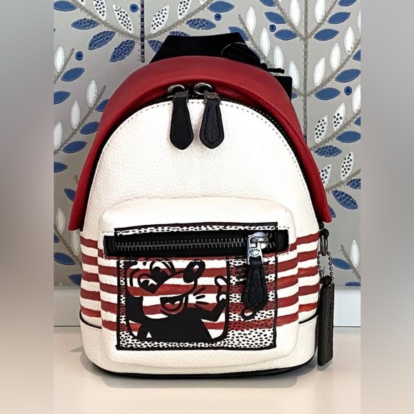 Coach | Bags | Coach Mickey Mouse X Keith Haring Small West Backpack ...